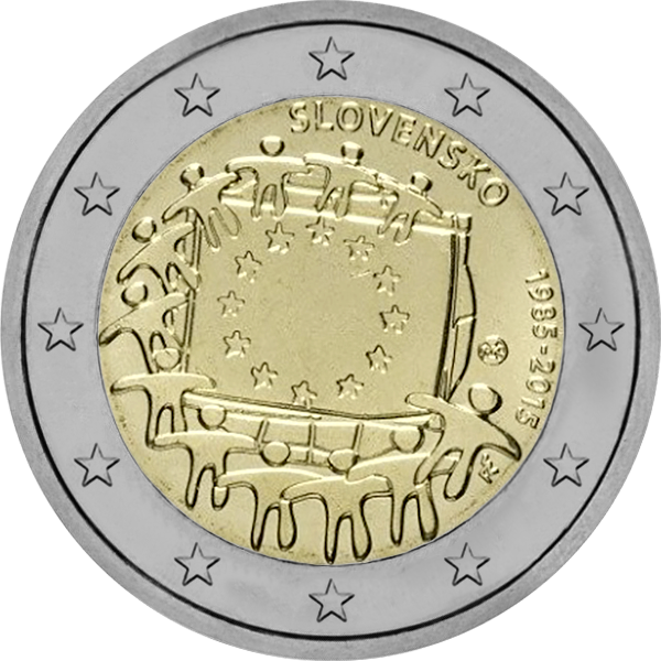 40 Pièces de 2 Euros de Slovaquie | Valeur, Photos & Infos